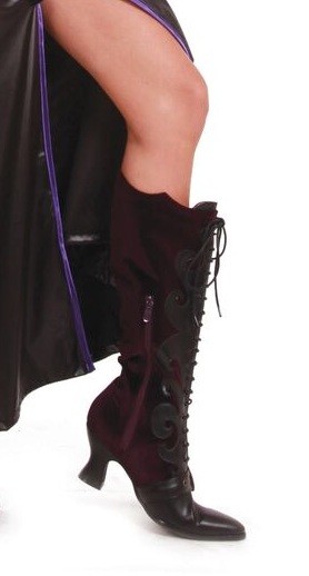 Purple Velvet Maleficent Evil Queen Hocus Pocus Lace Up Costume Womans ...