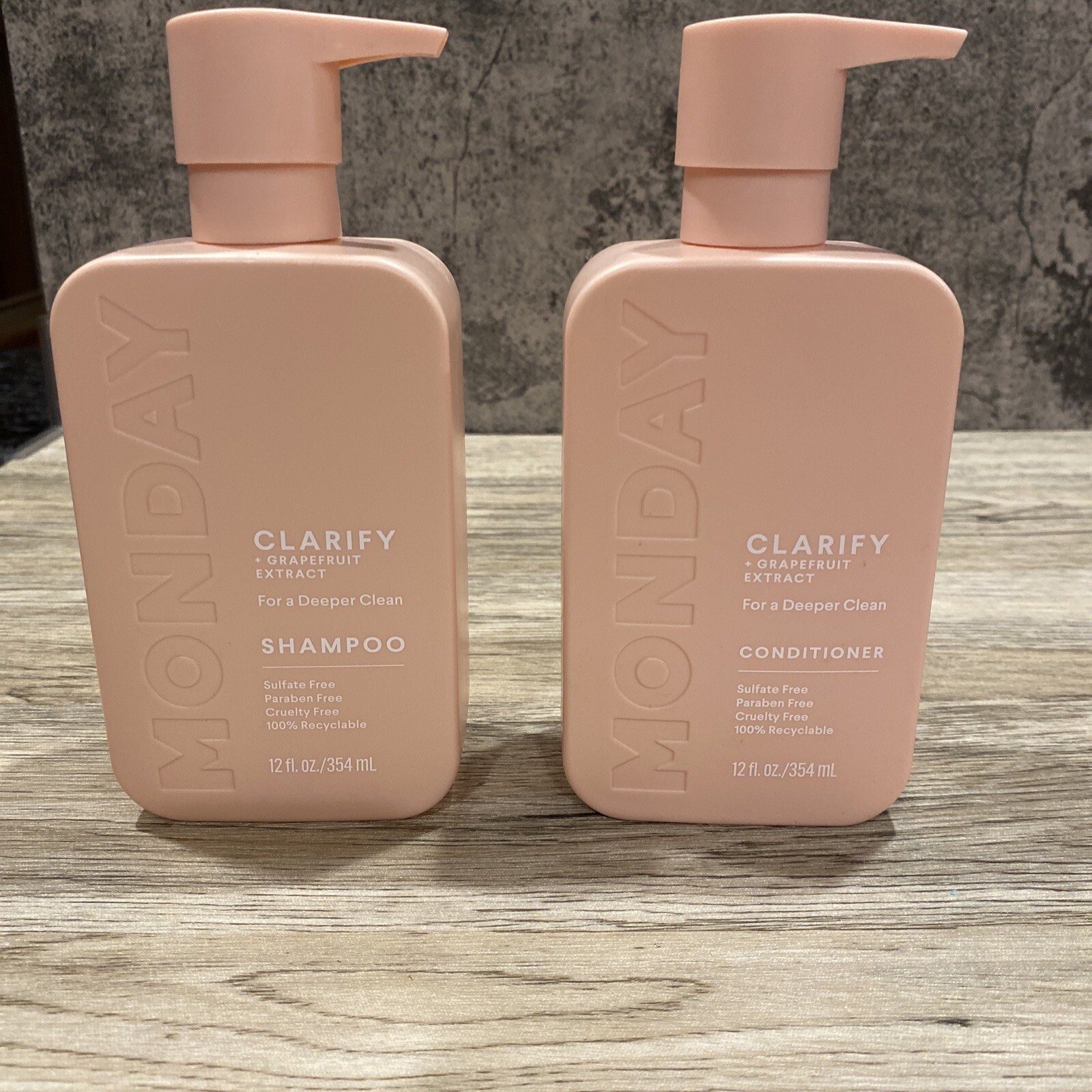 MONDAY Haircare CLARIFY Shampoo And conditioner Grapefruit Extract 12 ...