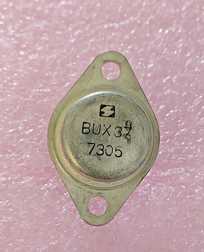 1pcs BUX37 Si NPN Power Transistor 15A 400V 35W TO3 DC:73 Savantic, Inc ...
