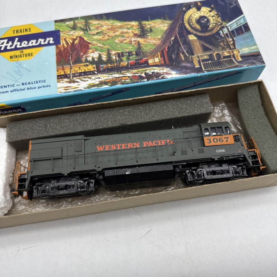 Athearn Ho Scale Western Pacific U30B Locomotive Engine #3067 Train | eBay