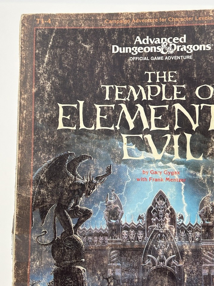 AD&D Dungeons & Dragons The TEMPLE of ELEMENTAL EVIL T1-4 9147 1985 ...