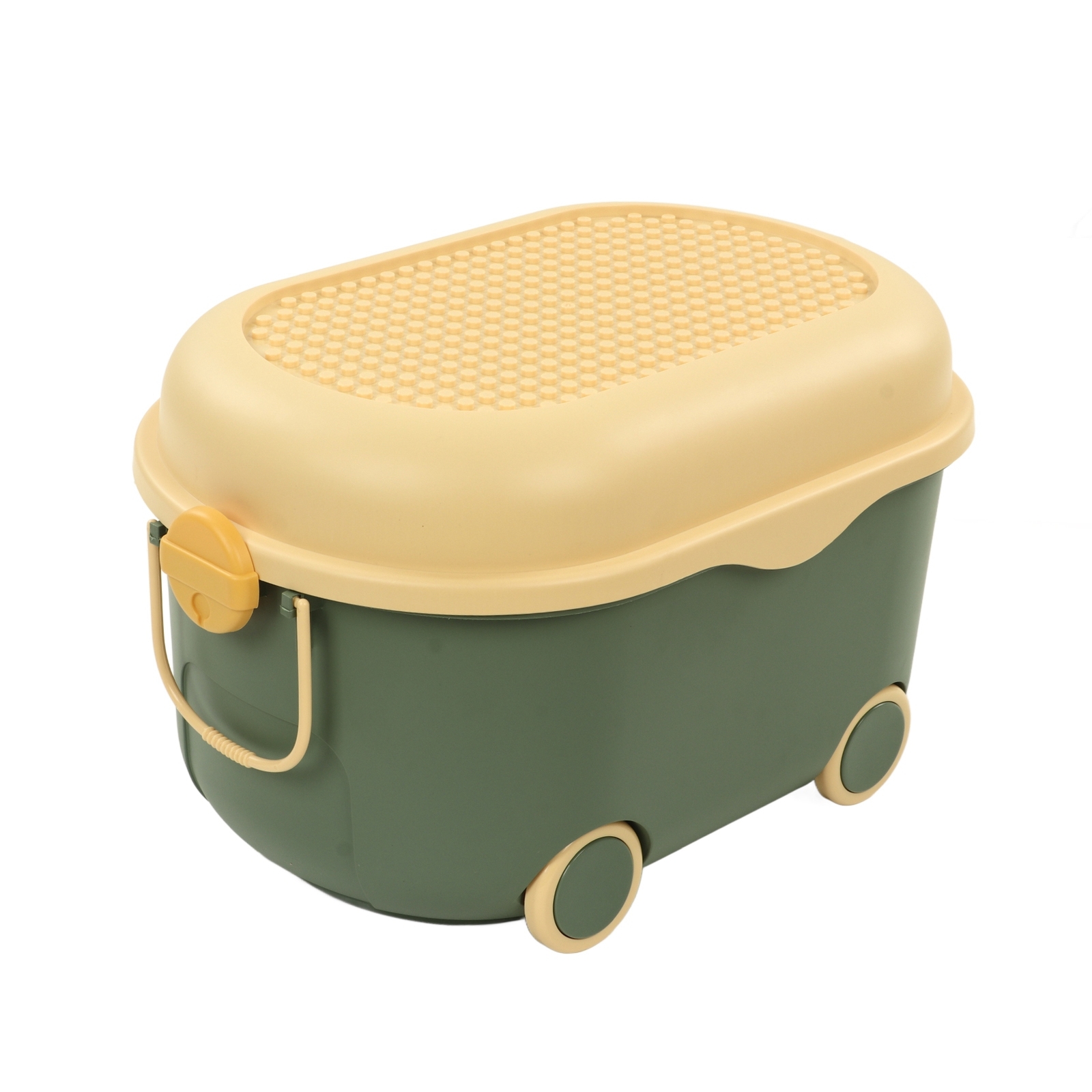 (Green Large)Toy Storage Box Multi Purpose Cute Duck Cover Plastic ...