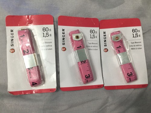 Singer Tape Measure 60 Inch Long - Inches And Centimeters - Pink Color ...
