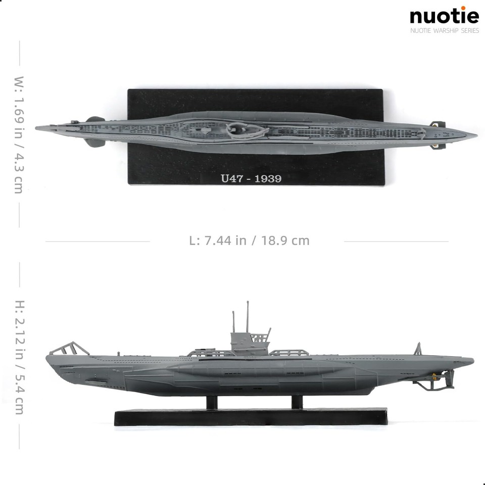 1/350 U-47 1939 WWII German Kriegsmarine Submarine Battleship Model | eBay