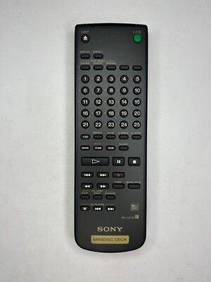 Sony RM-D27M MiniDisc Deck Remote Control, Black - OEM for MDS-S39 | eBay