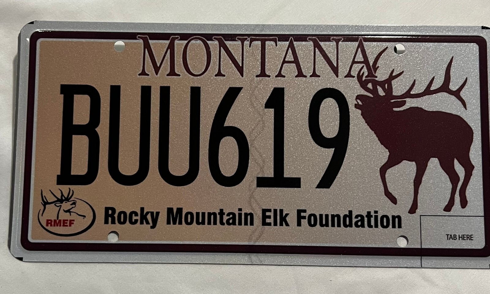 LICENSE PLATES MONTANA ELK BUU 619 | eBay
