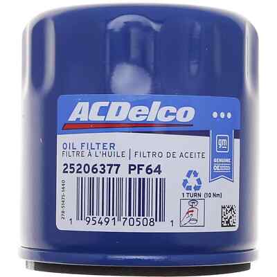2020-2024 Corvette C8 LT2 AC Delco Oil Filter 25206377 PF64 Genuine OEM ...