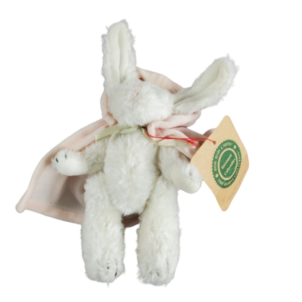 BOYDS BEARS Archive Collection Bearwear White Posable Rabbit Pink ...