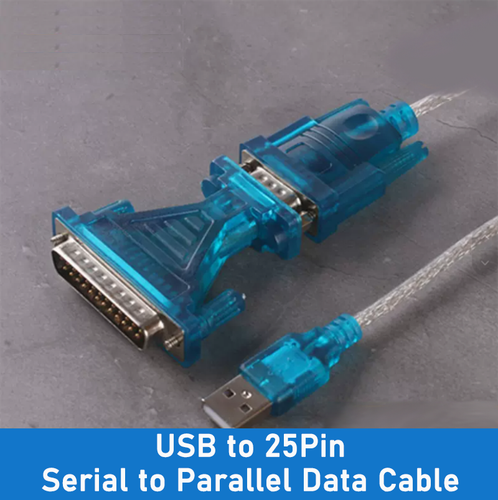 USB to RS232 25P Converter Serial to Parallel Cable Single Head and 0.8 ...