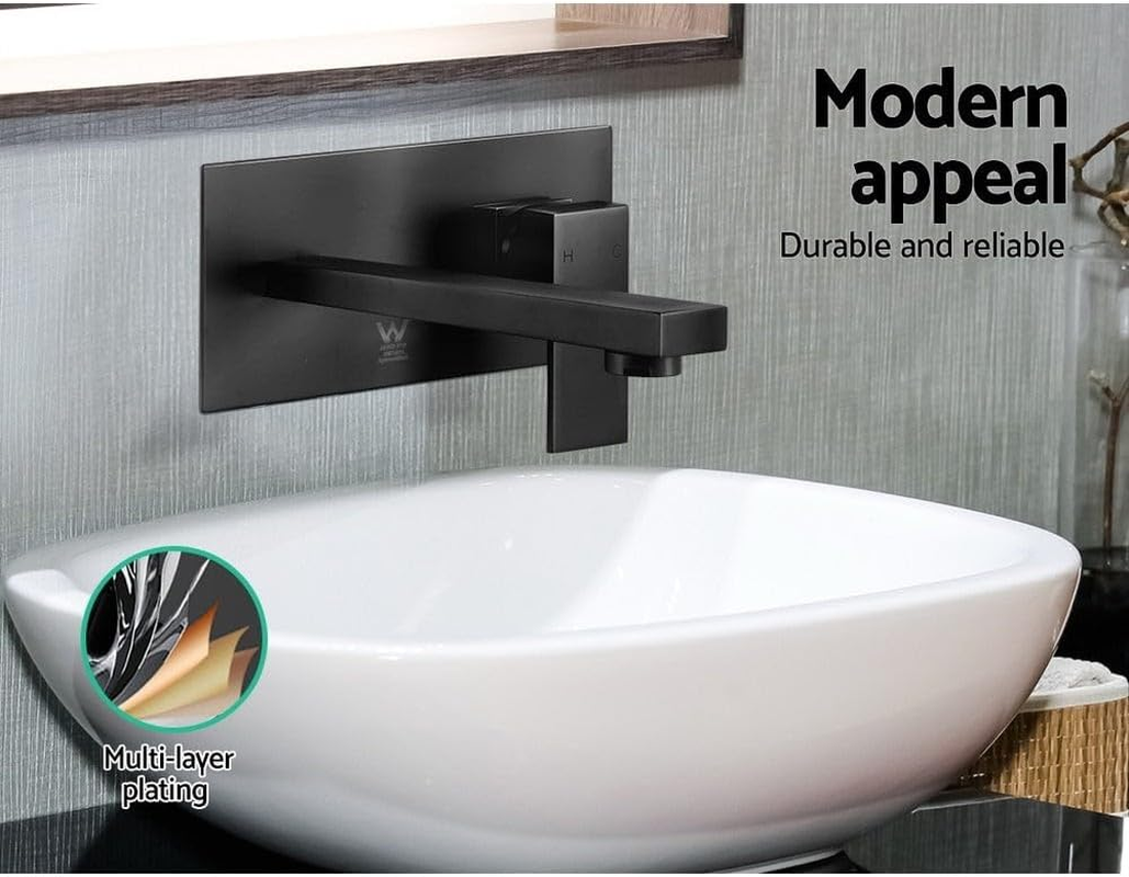 Basin Mixer Tap, 6.5L/Min Wall Mixers Bathroom Shower Taps Filter ...