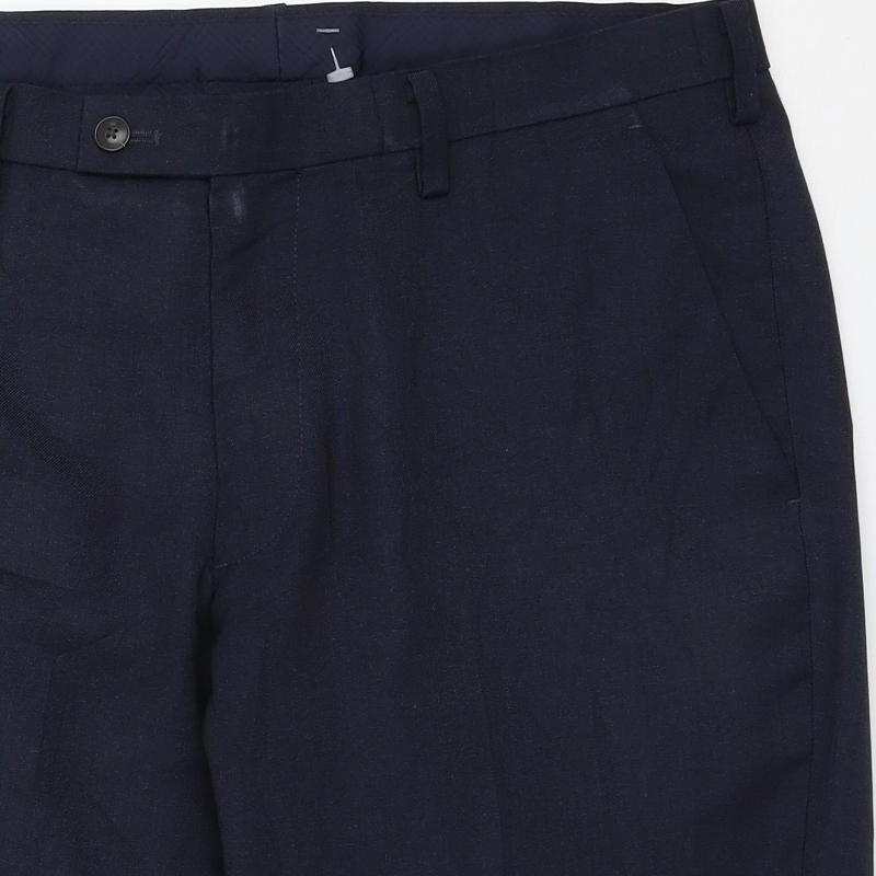Uniqlo Womens Blue Polyester Blend Trousers Size W34 L24 | eBay UK