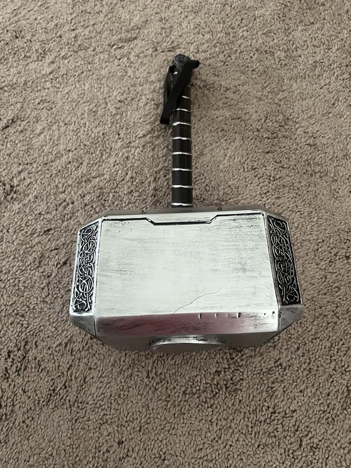 Marvel Thor Hammer Mjolnir Engraved Thor Hammer Avenger Metal Cosplay ...