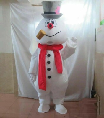 New The Snowman Mascot Costume Adult Frosty The Snowman Costume Doll ...
