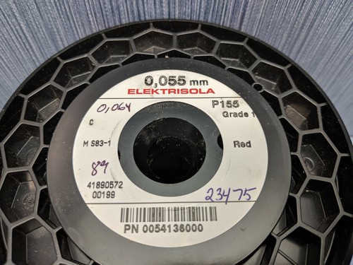 Elektrisola P155 Copper Magnet Wire 0.055MM Grade 1 - 4.65 lbs | eBay