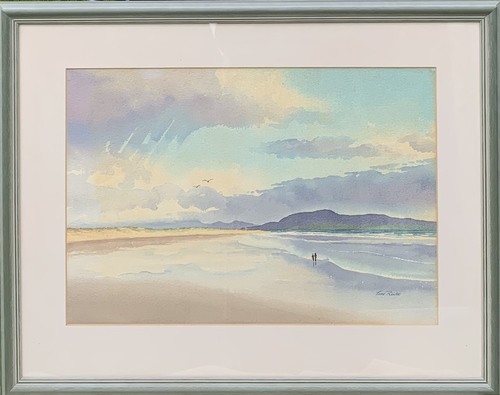Tom Roche Large Original Signed Watercolour Painting: Inch Beach; Ring ...