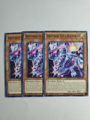 YUGIOH 3x Drytron Zeta Aldhibah GEIM-EN028 Rare 1st ed Near Mint | eBay