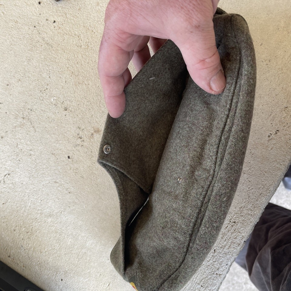 West GERMAN HEER ARMY M34 1960’s WOOL OVERSEAS FIELD CAP HAT Cutter ...