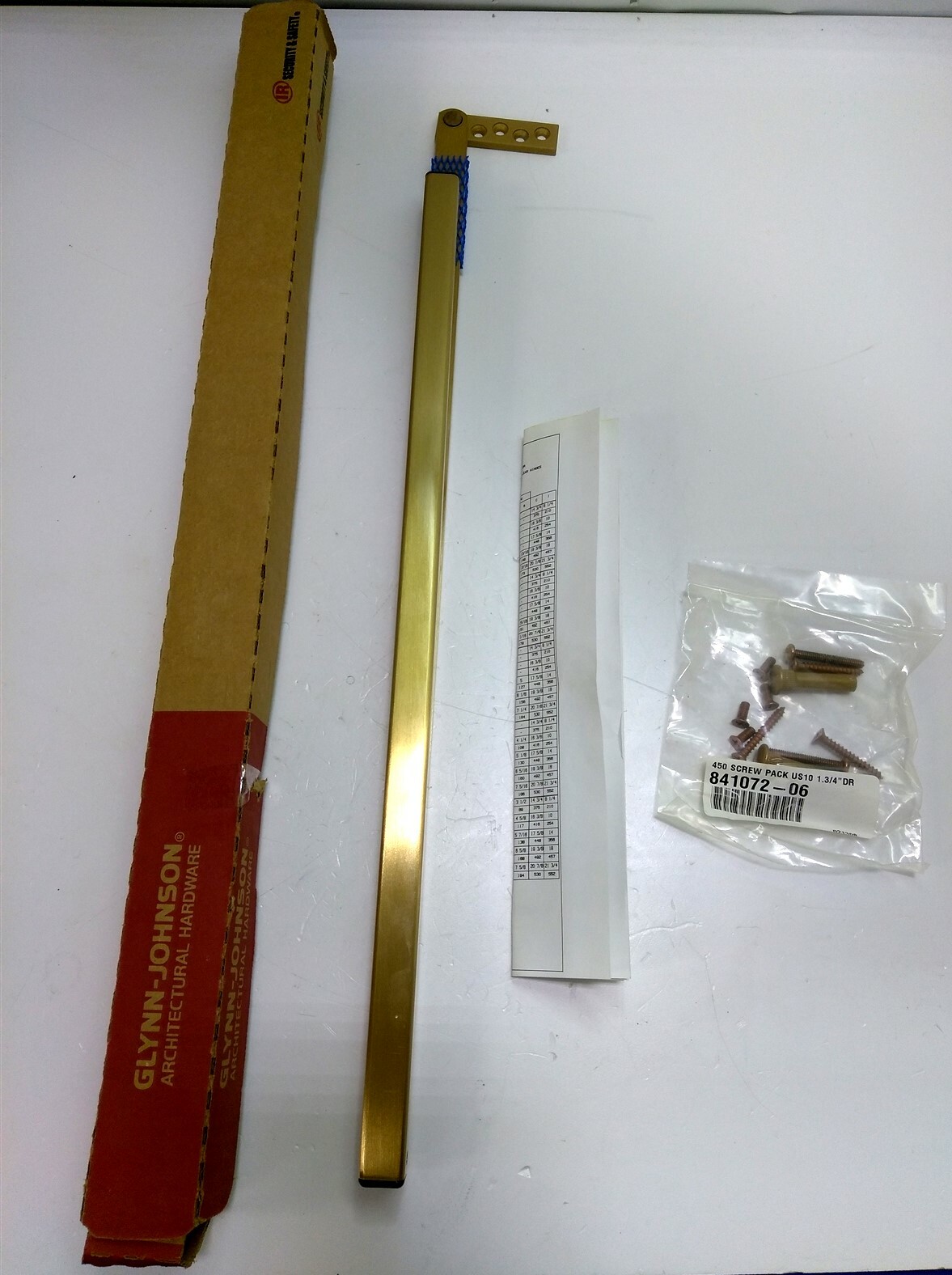 New Glynn-Johnson 454S US10 1.3/4" DR, Overhead Door Stop 39 1/16"-45 ...