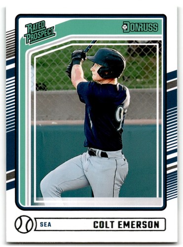 2024 Donruss Rated Rookie Colt Emerson Rookie Seattle Mariners #173 | eBay