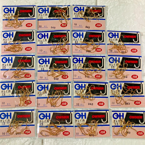 Owner Fishing Hooks #13 Flatfish (flounder) 10 Pcs Set of 19 From Japan ...