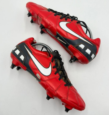 Mens Nike Total 90 Red Laser SG Strike iii Football Boots Retro T90 UK8 ...