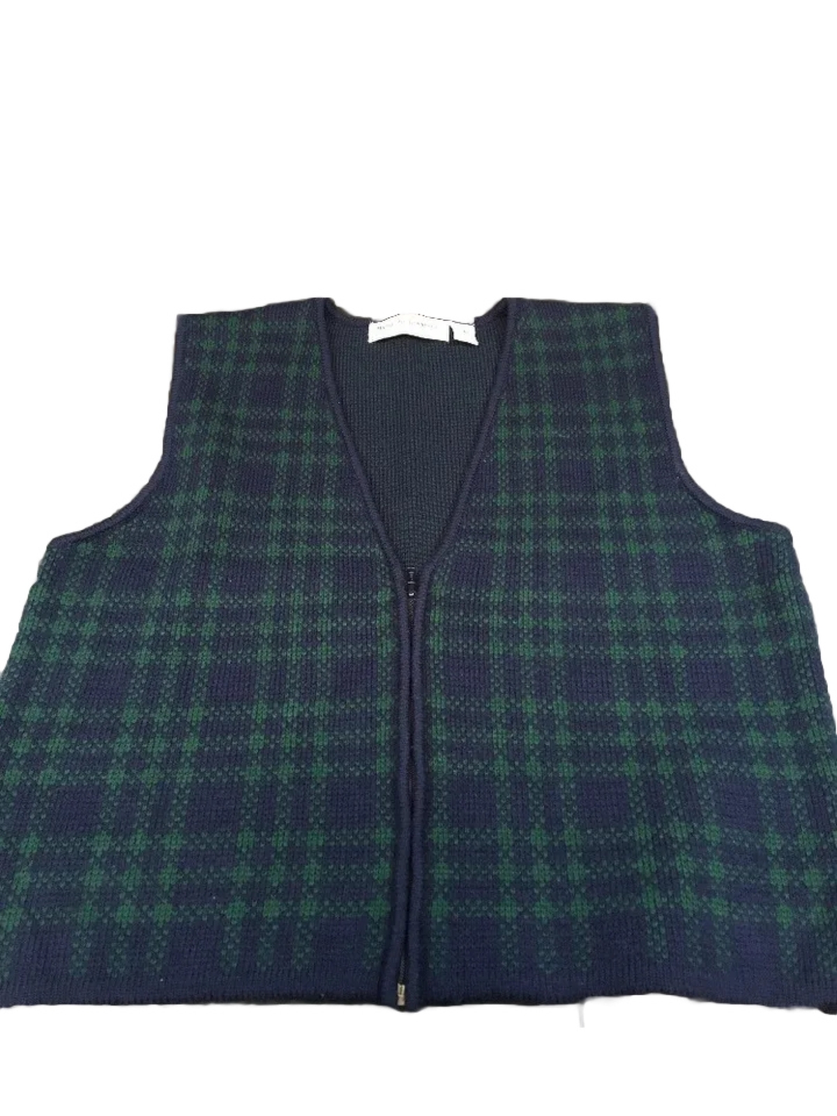 Maggie Lawrence Collection Vintage 1/2 Zip Green Plai… - Gem