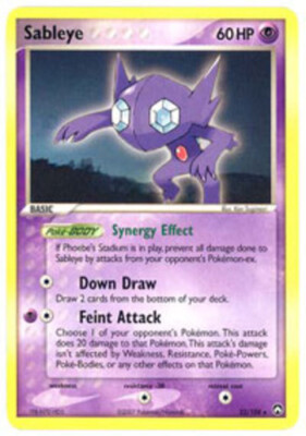 Pokemon - Sableye - 22/108 - Rare - EX Power Keepers - NM | eBay