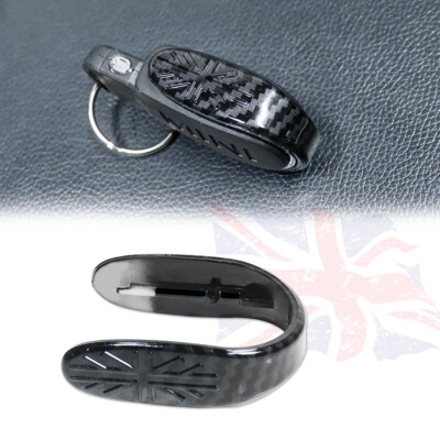 For MINI Cooper F55 F56 F57 3D Union Jack Carbon Fiber Key Fob Case ...