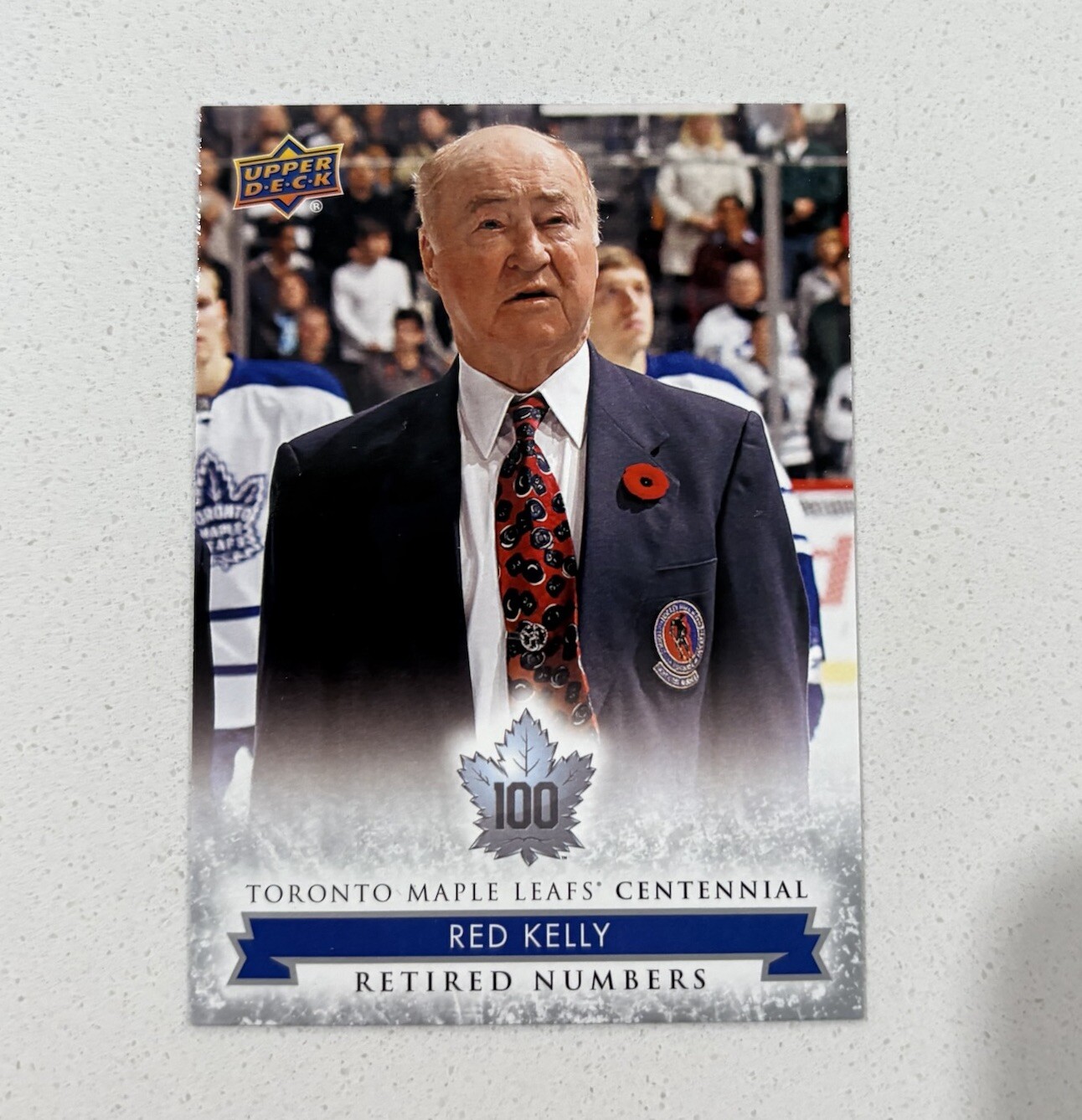 2017 Upper Deck Toronto Maple Leafs Centennial Retired Numbers Red ...