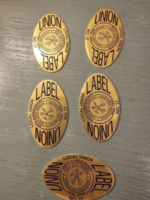 Vintage New/Old Stock Lot Of 5 SheetMetal Workers Metal Union Tags ...