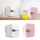 6L Mini Fridge Adjustable Temperature 30W Beverage Refrigerator Cooler ...