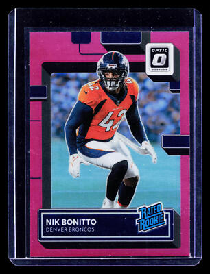 2022 Donruss Optic Pink Nik Bonitto #270 RC Denver Broncos | eBay