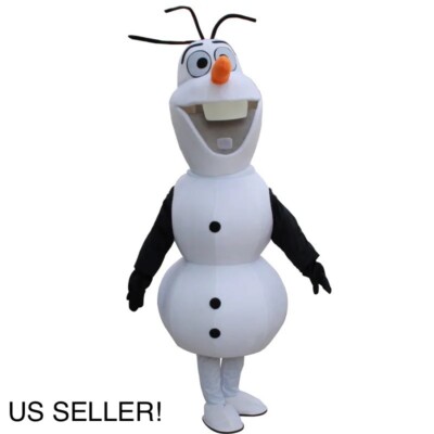 NEW~FROZEN olaf elsa anna mascot costume for party carnival adult - US ...