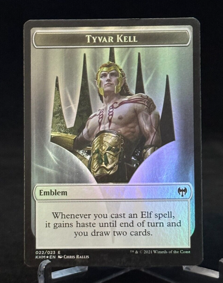 MTG Magic the Gathering KHM Kaldheim Foil Treasure / Tyvar Kell - Token ...