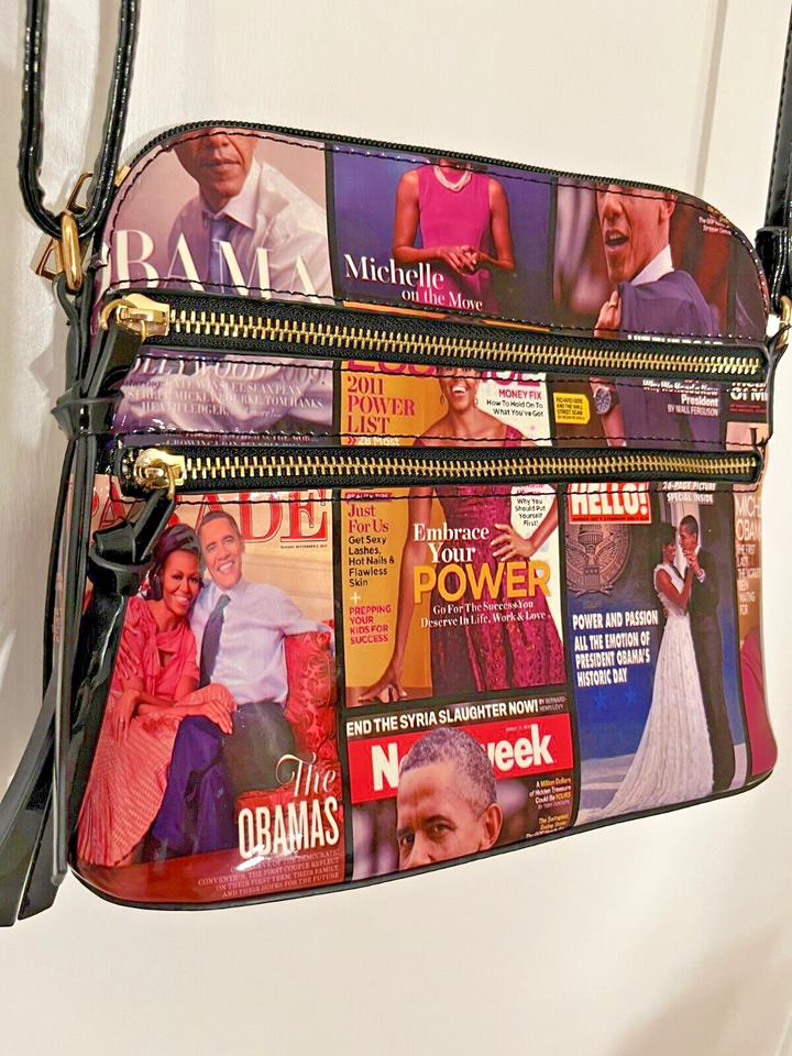 Michelle Obama Shoulder/Crossbody Bag & Wallet 9x10x4 Pockets 6 | eBay