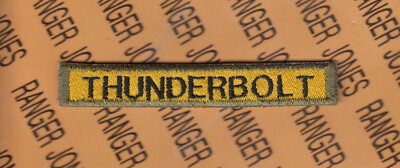 THUNDERBOLT 11th Armored Division Armor Tank 4" tab patch c/e | eBay