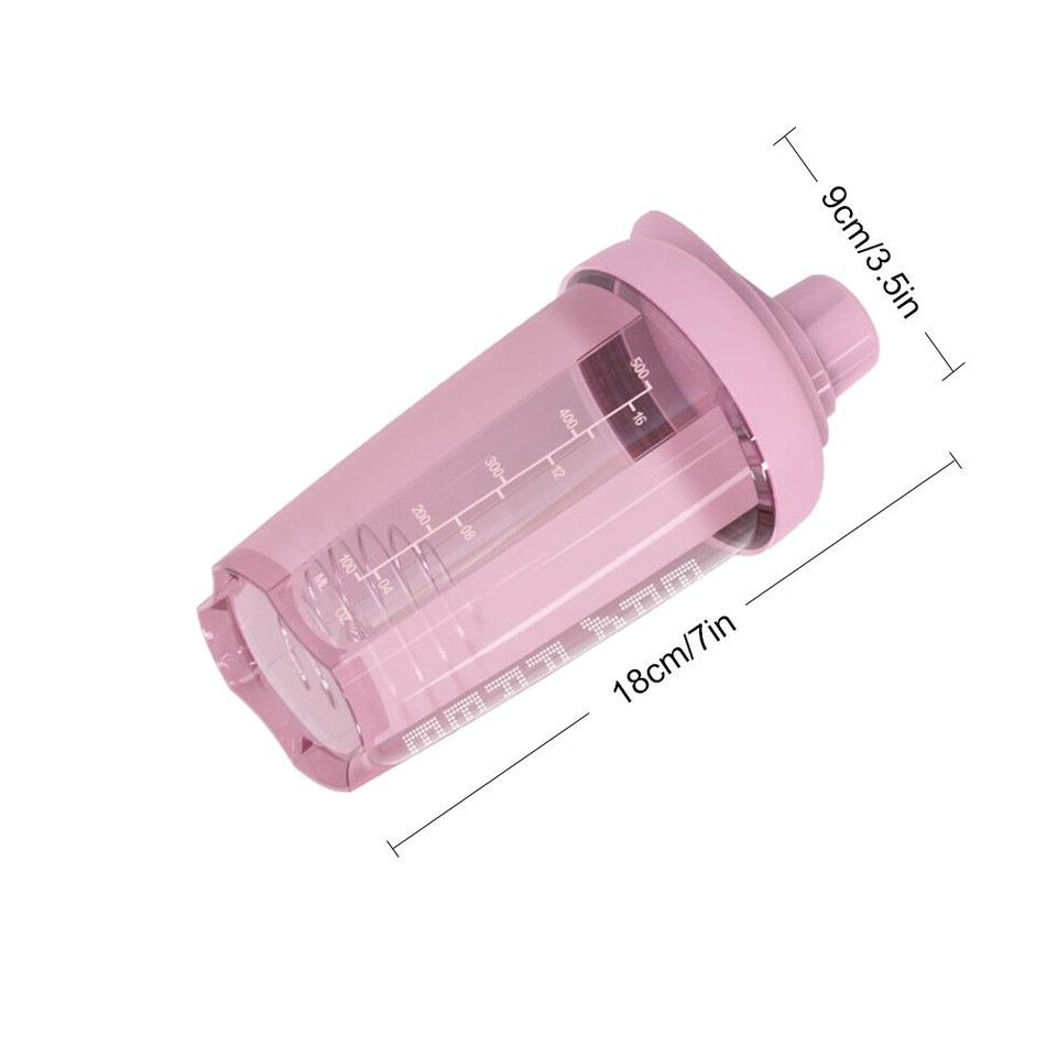 Sports Protein Powder Shake Ball Bottle 16oz Mixer Shaker Drinking Cup ...