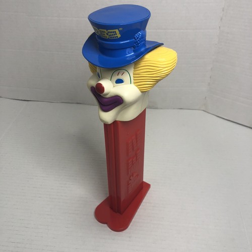 Vintage 1970 Peter Pez Clown Candy Dispenser Footed 12 Inch Red Stem ...