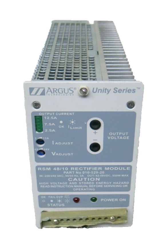 Argus RSM 48/10 Unity Series 010-529-20 Recitifier Power Module for ...