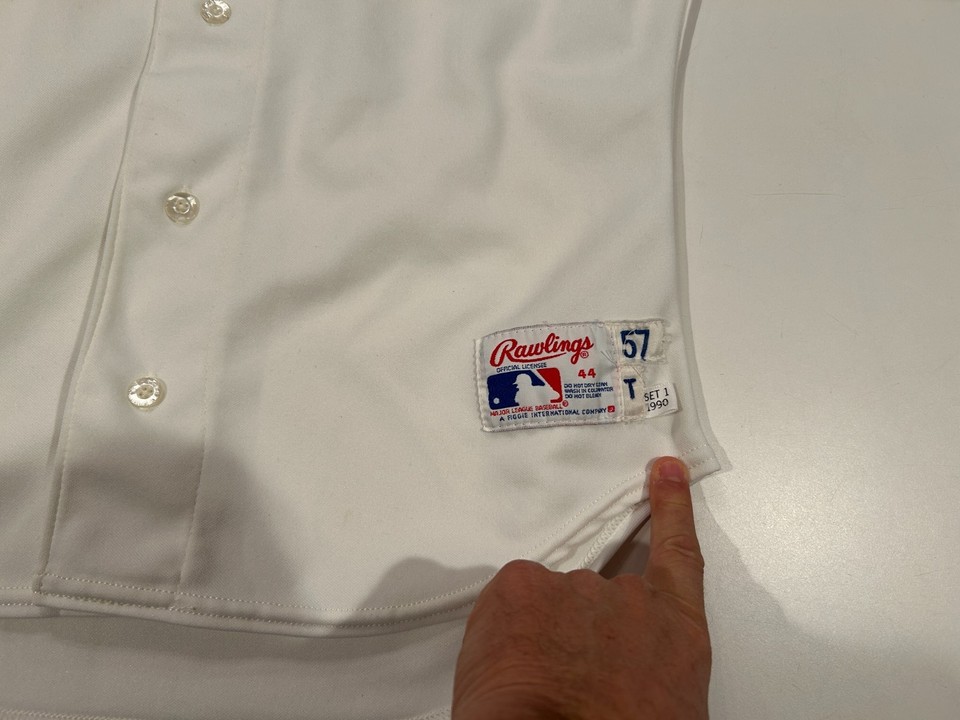 original 1990 GARY GREEN TEXAS RANGERS game worn MAJOR LEAGUE BASEBALL ...