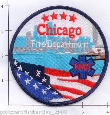 Illinois - Chicago IL Fire Dept Patch New Style | eBay