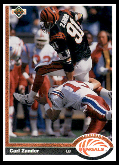 1991 Upper Deck #223 Carl Zander Cincinnati Bengals Football Card | eBay