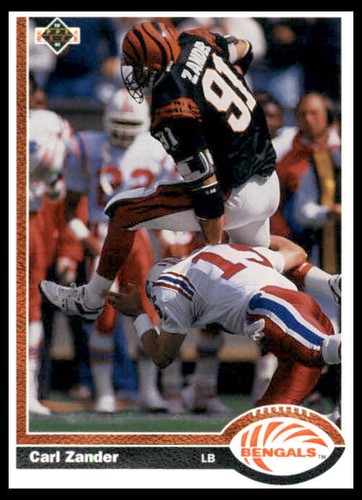 1991 Upper Deck #223 Carl Zander Cincinnati Bengals Football Card | eBay