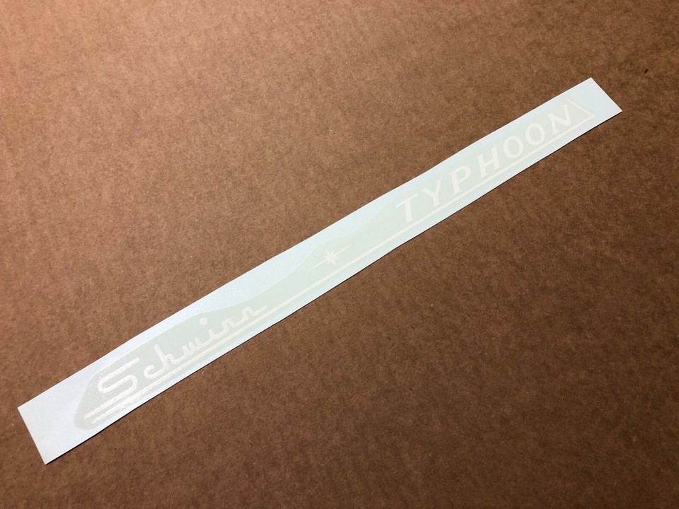 Schwinn Approved White Typhoon 26" Bicycle Chainguard Decal | eBay