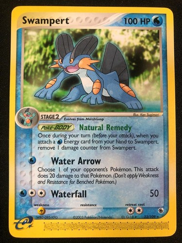 Pokemon 23/109 Swampert Ruby & Sapphire Non Holo Rare | eBay