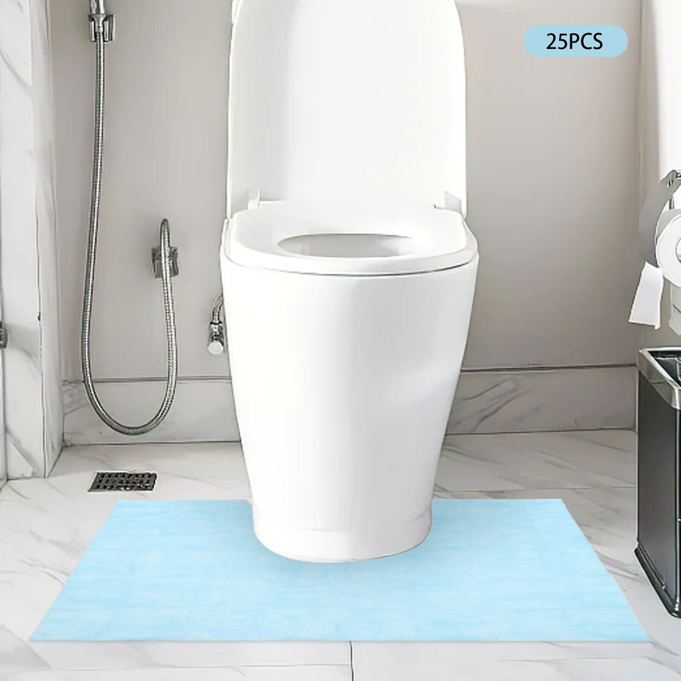 60*60cm U-Shape Toilet Mats Non-Woven Fabric Waterproof Floor Urine ...