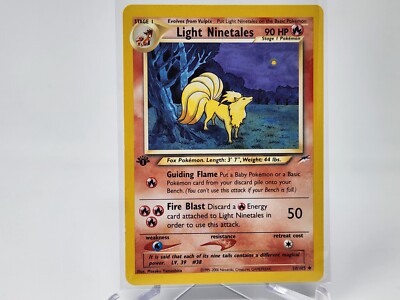 Pokemon Neo Destiny 1st Edition Light Ninetales 50/105 NM | eBay