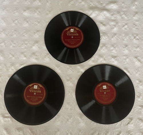 Lot of three (3) Victor/Victrola 78 RPM one sided records. McCormack ...