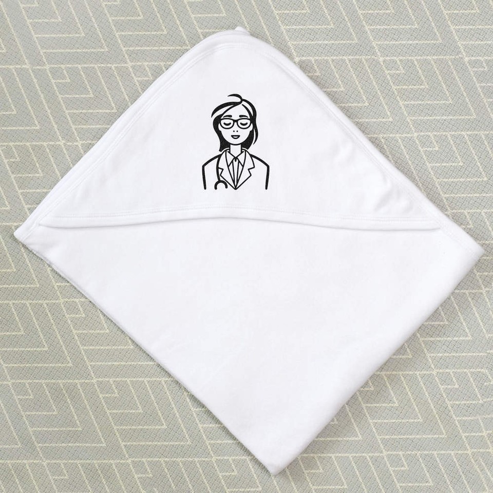 'Woman Doctor' Baby Hooded Towel (HT00031299) | eBay UK