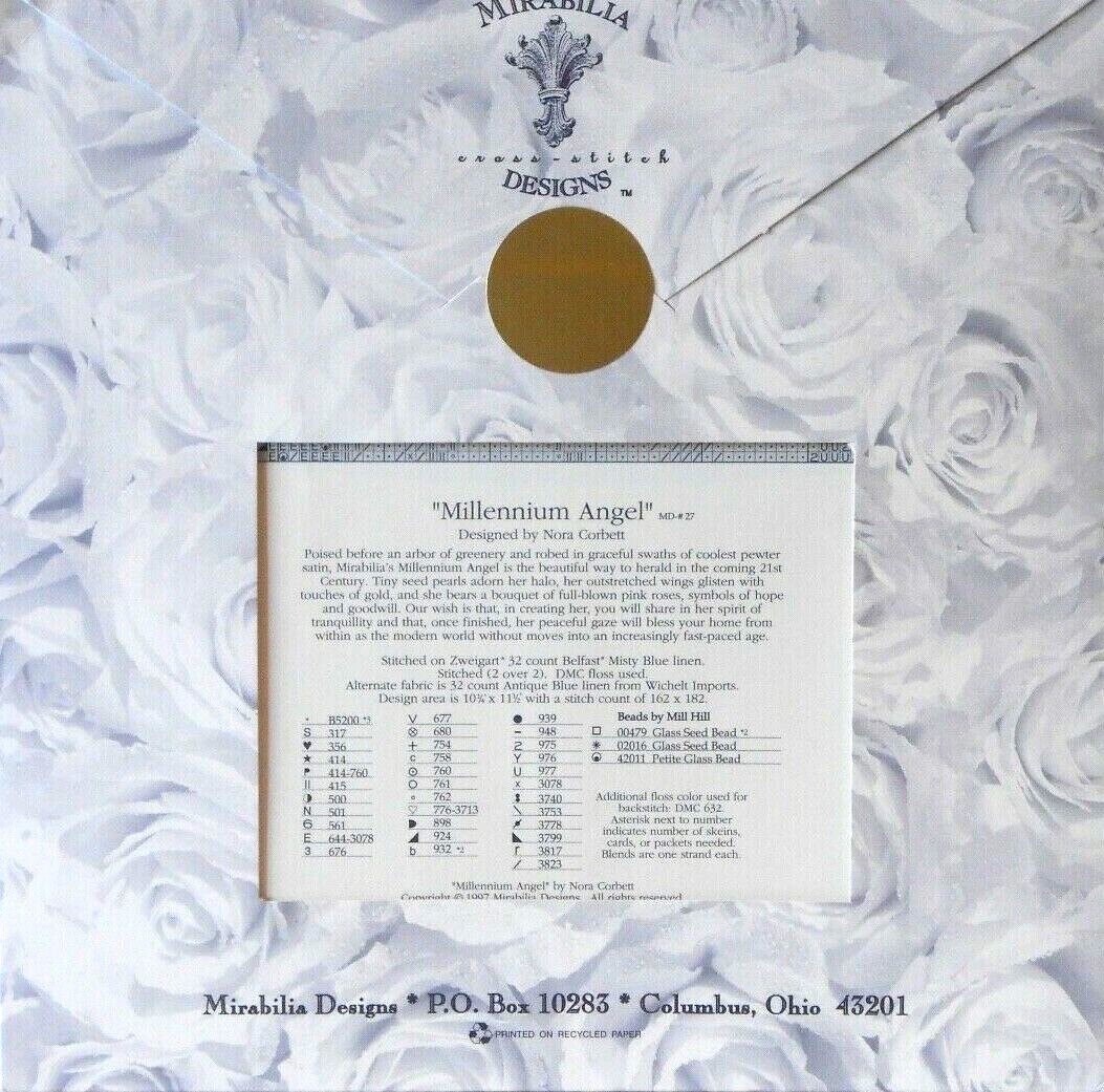 #MD-27 MIRABILIA "MILLENNIUM ANGEL" FANTASY COUNTED CROSS STITCH CHART ...